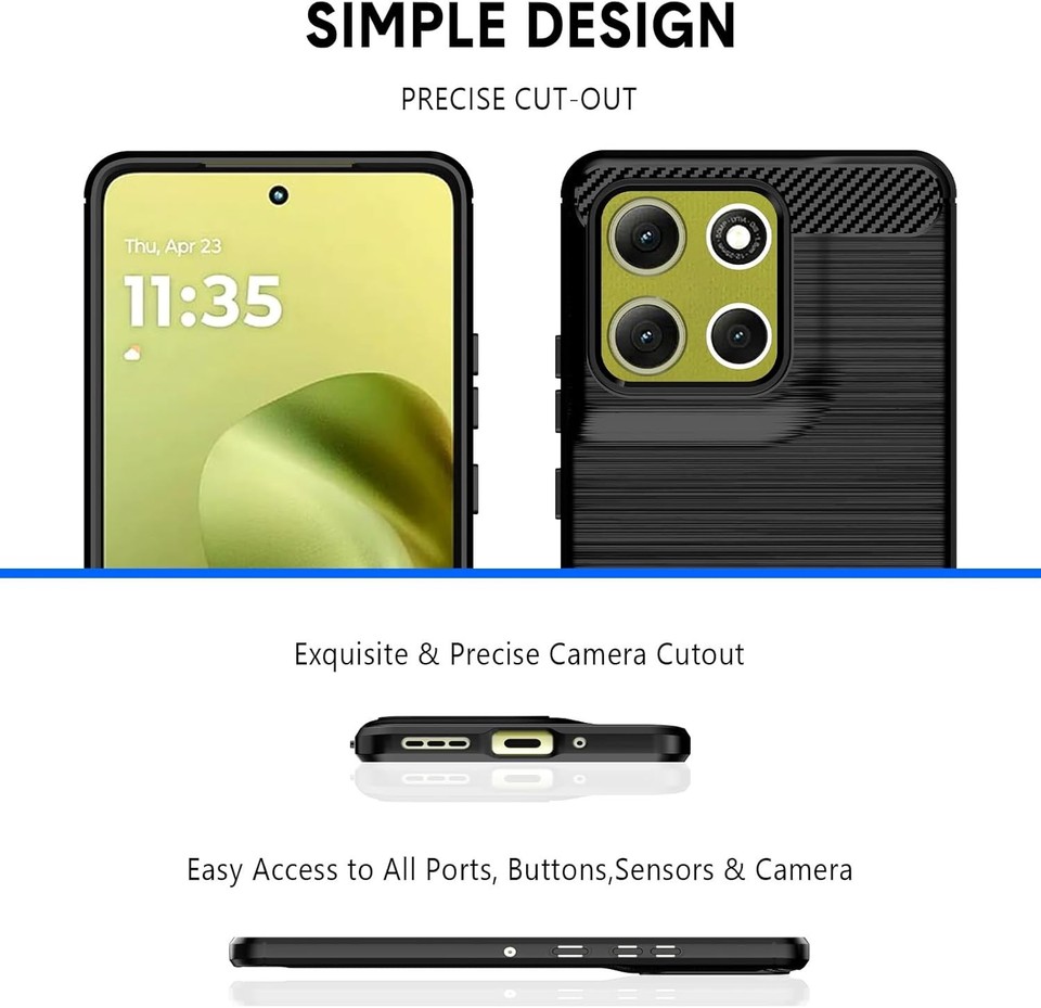 Case For Motorola Moto G15 G56 G86 E14 E15 Edge 60 Pro Fusion Phone ...