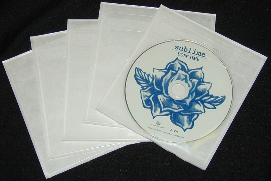 (1000) Adhesive Backed CD Plastic Booklet Disc Display Sleeves Inserts ...