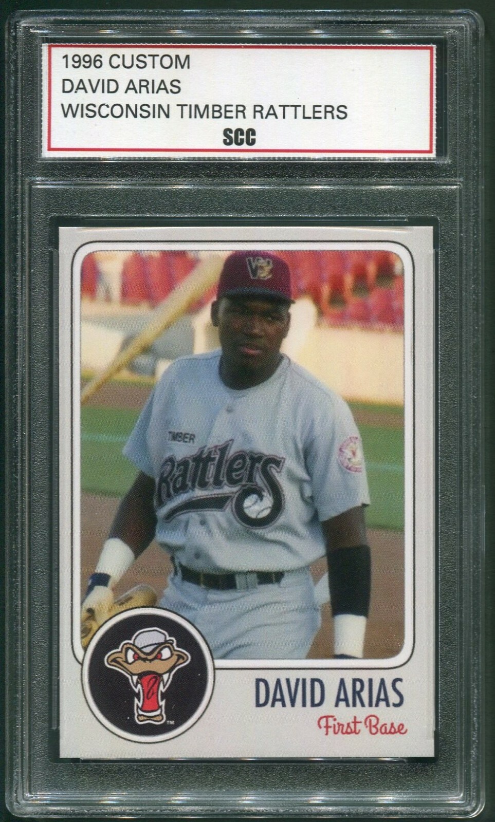 Custom 1996 David Arias Ortiz Wisconsin Timber Rattlers MILB Baseball ...