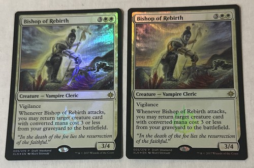 Bishop Of Rebirth Foil X2 Ixalan Ex /NM Condition See Pics Front Back ...