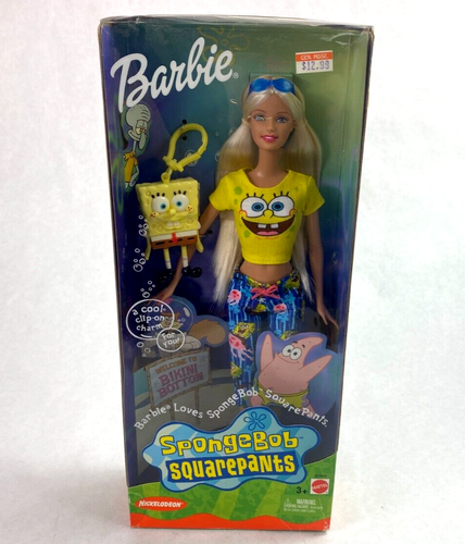 Barbie Loves Spongebob Barbie Vintage 12" Doll New NIB NRFB 2002 Mattel ...
