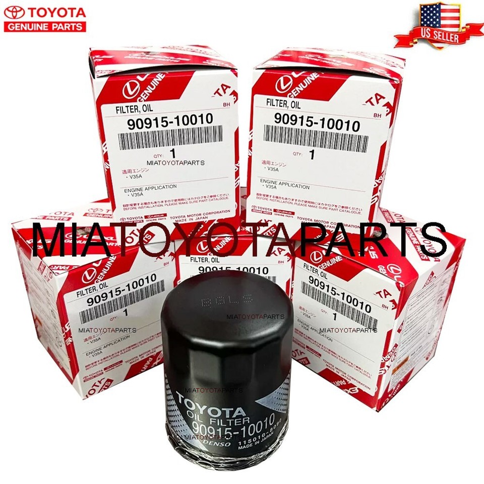 5 OEM Toyota 22 Tundra 23-25 Sequoia Oil Filter 90915-YZZN3 Replace ...