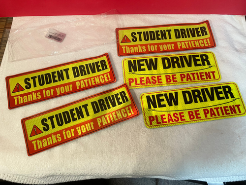 5 PCS Student NEW Driver Magnet Car Sign Magnetic Thanks for Your ...