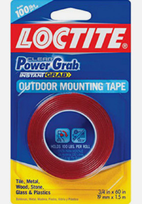 Loctite Clear Power Grab outdoor Mounting Tape 3/4 Inch by 60 Inch | eBay