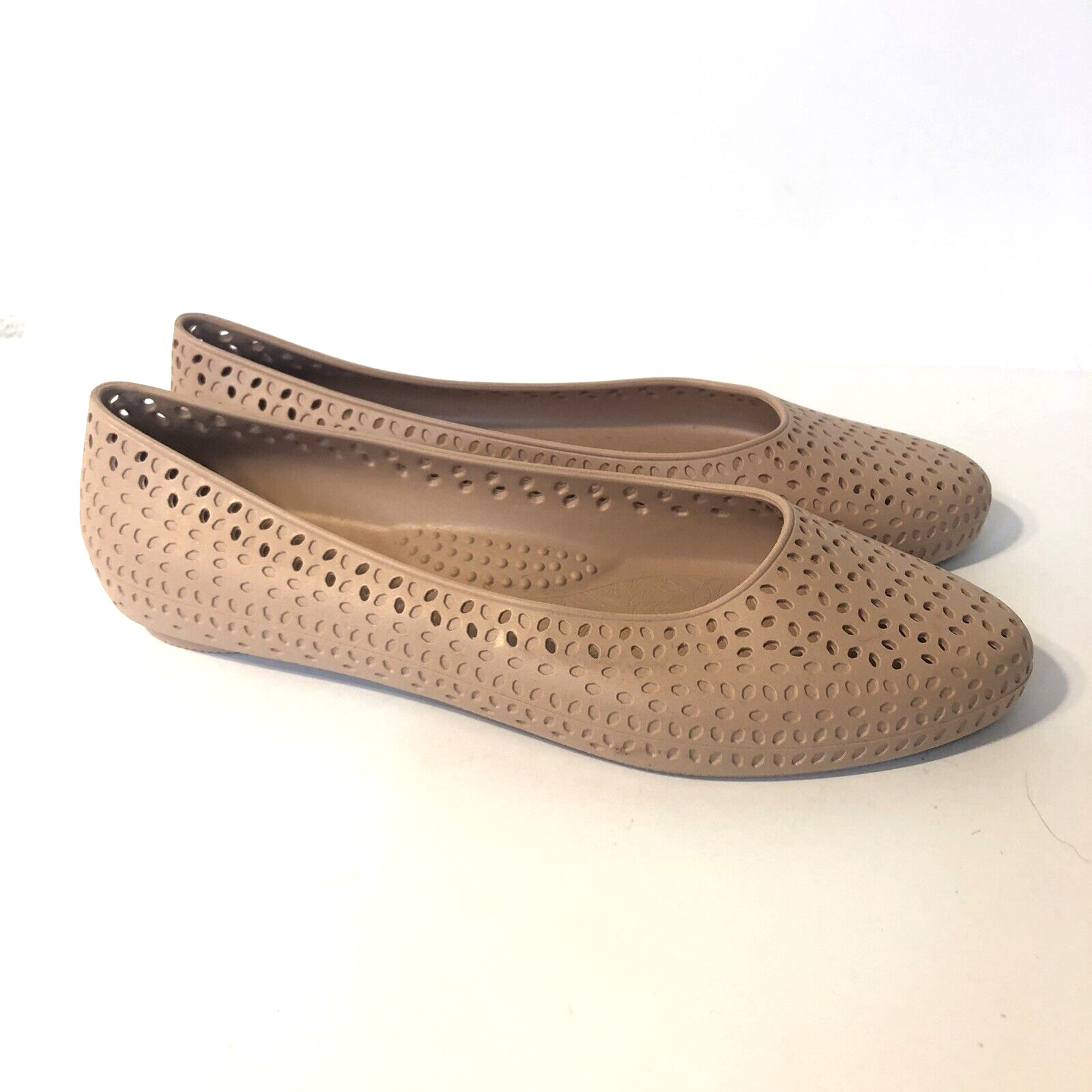 Okabashi Samantha Laser Cut Ballet Flats Women's Size… - Gem