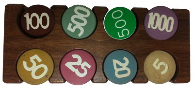 Lammer / Button Rack - 8 Hole Double Row Las Vegas Casino Style * | eBay