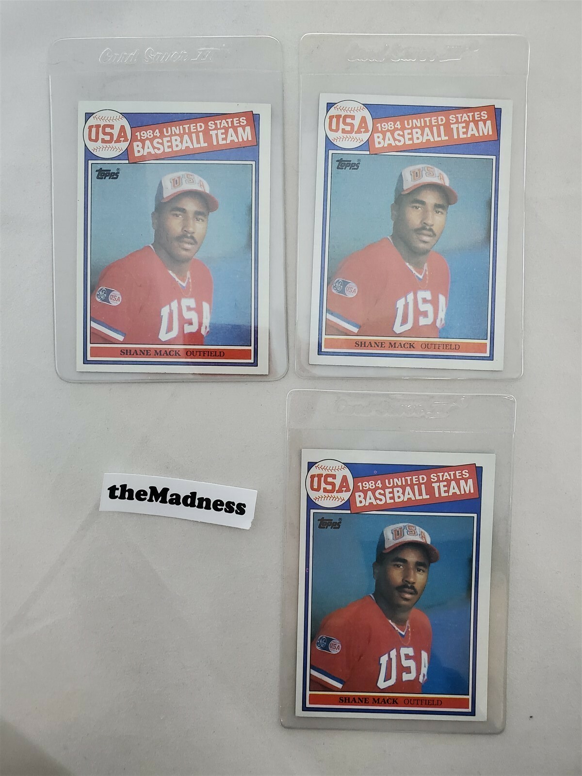 Three (3) 1985 Topps Shane Mack Rookie Baseball Cards #398 Team USA | eBay