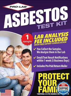 PRO-LAB Asbestos Test Kit - You Collect The Sample (1 pk), We Analyze ...