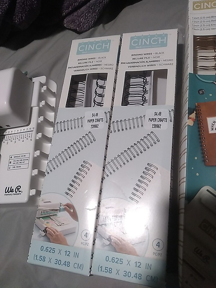 We R Memory Keepers Cinch Wires .625" 2/Pkg-Rose Gold,Blue And Black | eBay