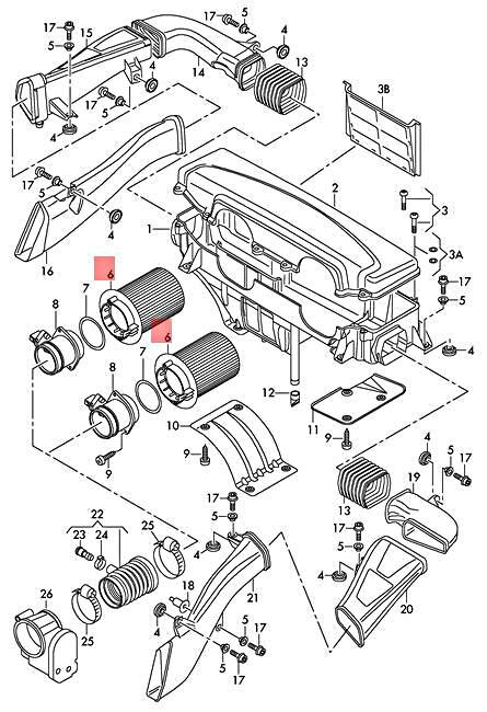 Genuine Filter element left=right AUDI R8 422 423 427 429 420133843B | eBay