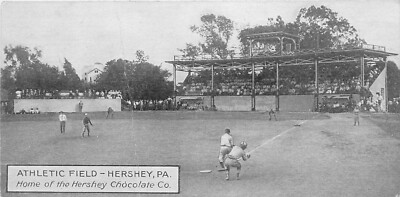 Athletic Field, Hershey, PA Postcard. Baseball Game In Progress. | eBay
