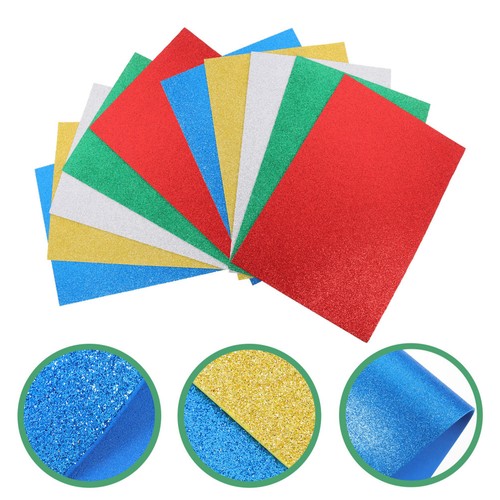 3 Pieces Diy Paper Sheets Crafts Making Supplies Gold Decorative Sponge ...