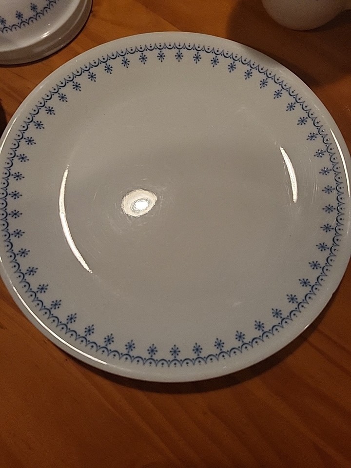 Blue Snowflake ️ Corelle Corningware Set Of 59 See Description | eBay