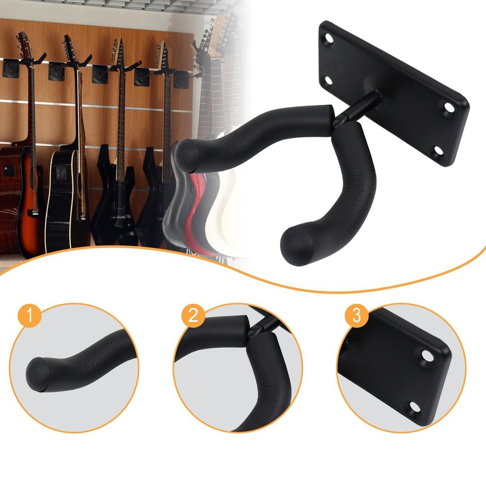 Guitar Wall Mount Hook String Instrument Holder Versatile Guitar Hook ...