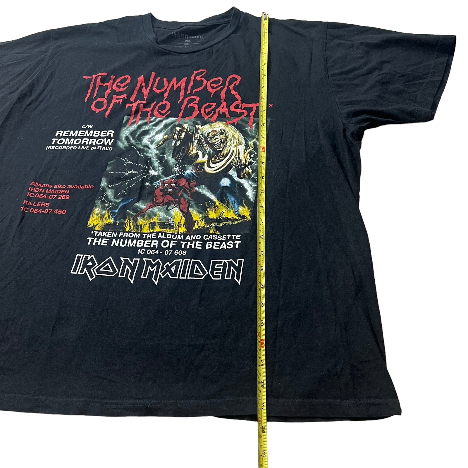 80s Iron Maiden Band T-Shirt Men 2XL Rock Heavy Metal… - Gem