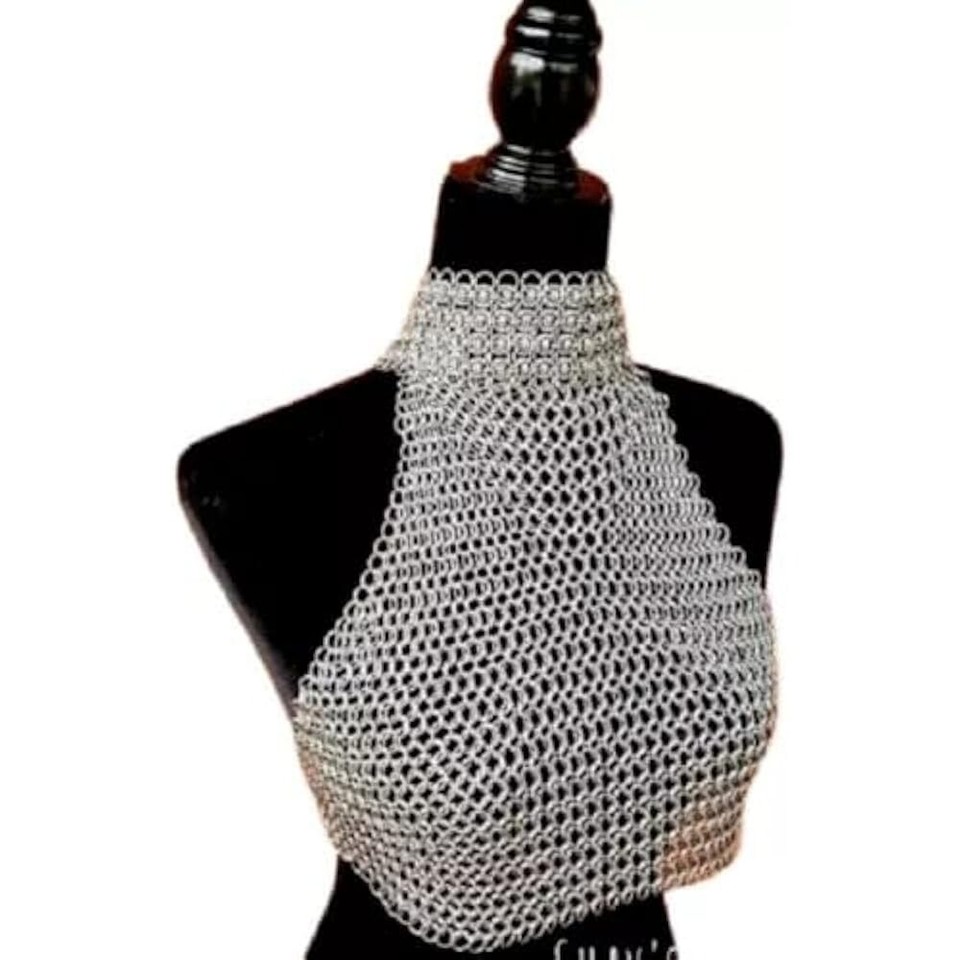 Aluminium Butted Chain mail Top/Bra Cosplay Chainmail costume 10 MM 16 ...