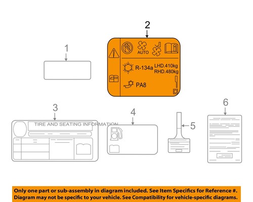 GM OEM 17-22 Spark Information Labels Labels-Label 94524654 | eBay