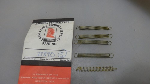 Set of 5 Tecumseh Governor Spring 33890 #1727 | eBay