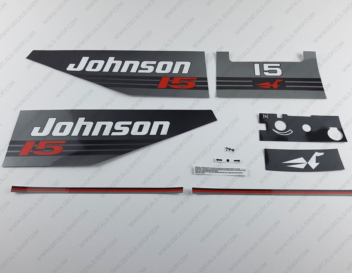 Johnson Outboard Motor Decals Johnson 20hp / 20 Outboard Decal Set