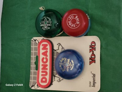 3 YO YOs FLI BACK and Duncan 1 NIP | eBay