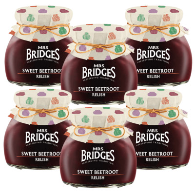 Mrs Bridges Sweet Beetroot Relish 230g - Pack of 6 | eBay UK
