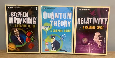 Introducing Stephen Hawking, Relativity & Quantum Theory 3 X Graphic ...