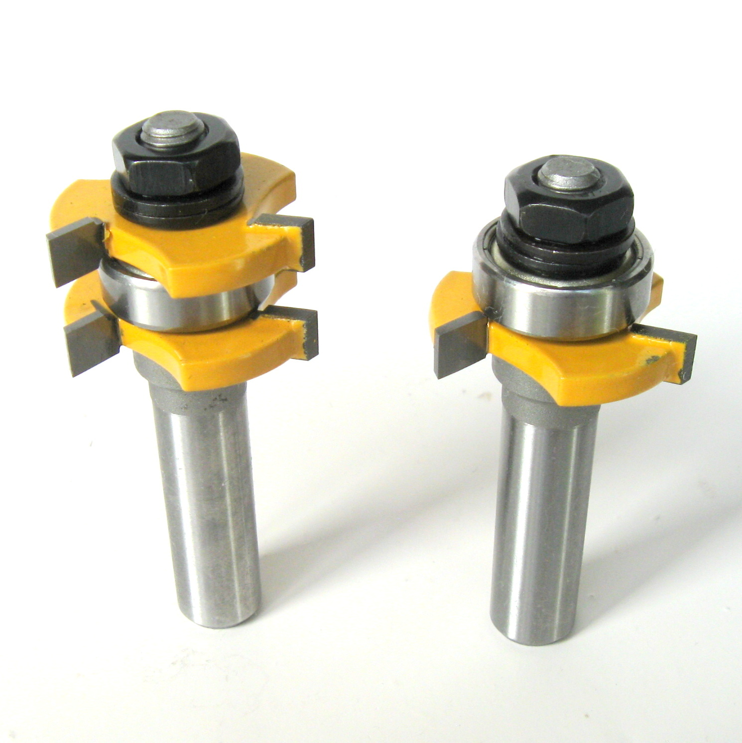 2 pc 1/2" Shank Cutting Depth 1/4" Tongue & Groove Joint Assembly ...