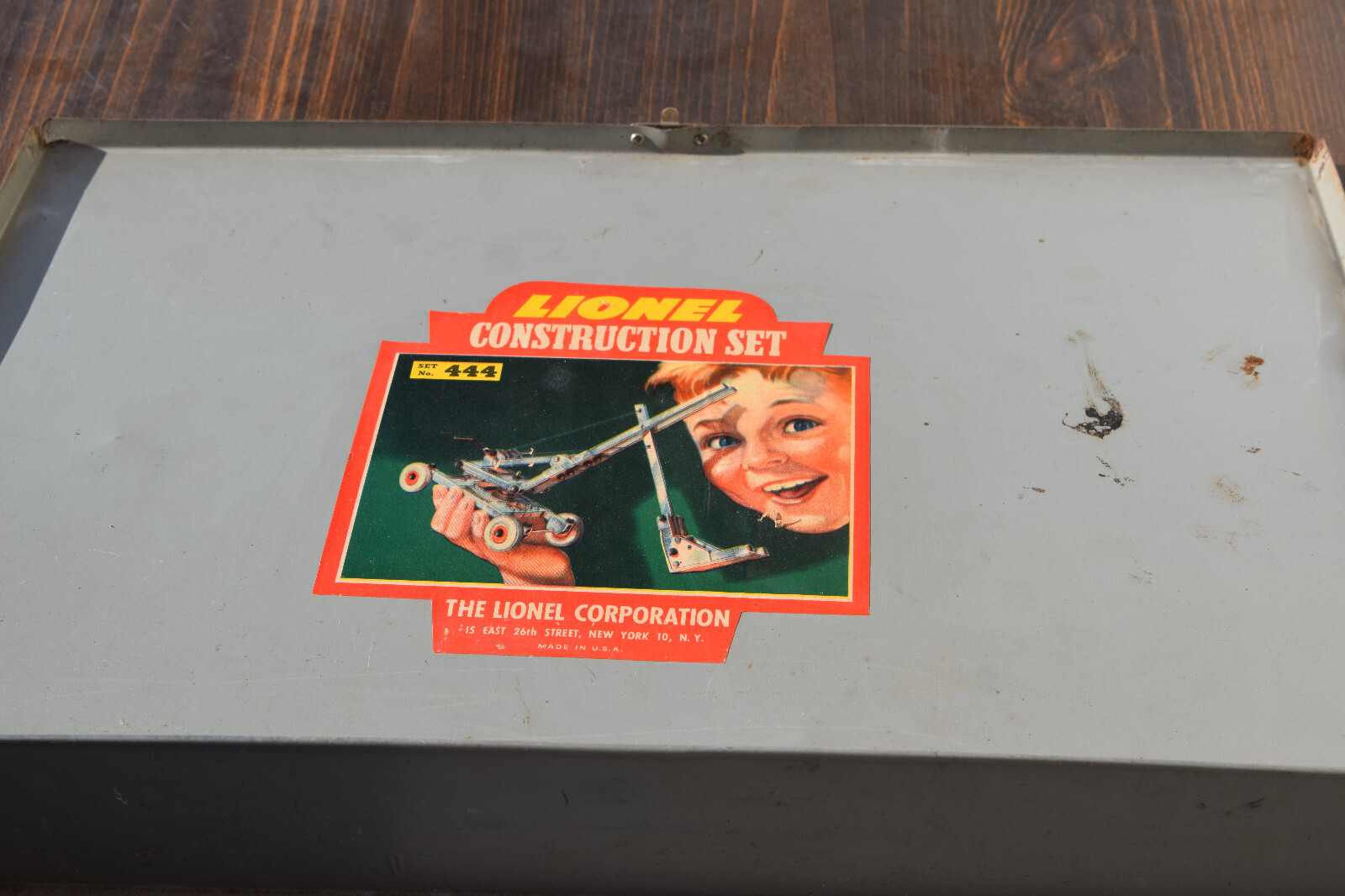 Vintage Antique Lionel Construction Set #444 Metal Box (Empty Box Only ...