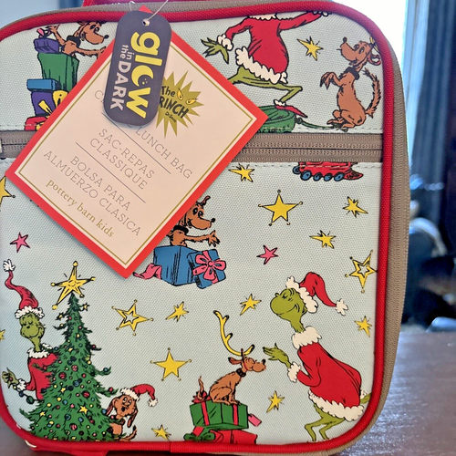 School Pottery barn GRINCH LUNCH BOX BAG unicorn princess girl pre k ...