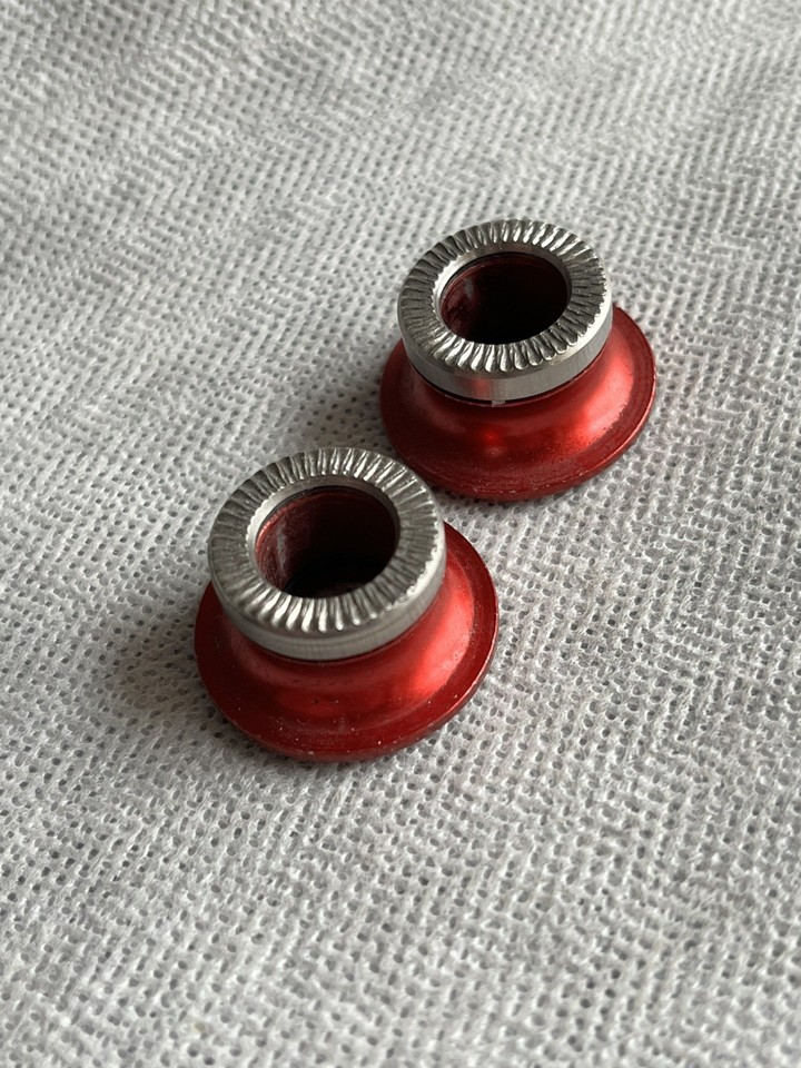 Pace Vintage MTB Front Hub End Caps RC50XC. Red. | eBay UK