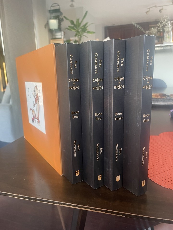 The Complete Calvin And Hobbes Boxed 4 Volume Paperback Book Set Bill ...