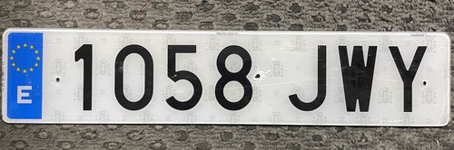 LICENSE PLATE SPAIN 🇪🇸 1058 | eBay
