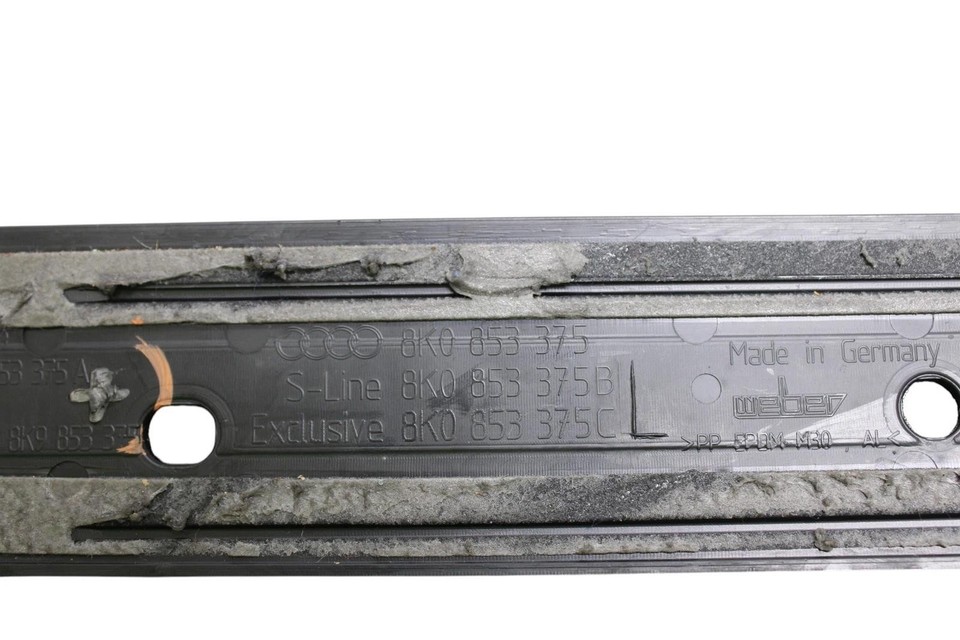 09-16 AUDI A4 S4 REAR LEFT/RIGHT S4 DOOR SILL PANEL SCUFF PLATE PAIR ...