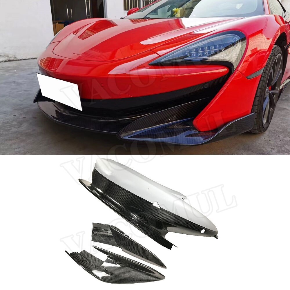 600LT Style Front Bumper Lip Side Splitters Spoiler For McLaren 540C ...