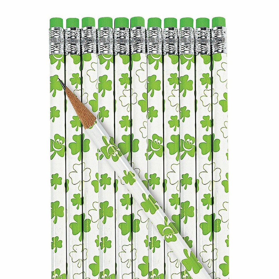 St. Patrick's Day Pencils ~ Pack of 24 Pencils ~ Party Favors Prizes | eBay