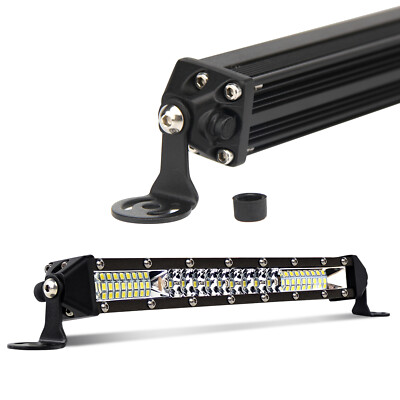 12" inch 450W LED Work Light Bar Combo Spot Flood Driving Off Road SUV ...