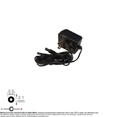 Power Adapter AC DC 5521 15Vdc DC15V 15V 1.2A 1200mA µ-Adaptor ...