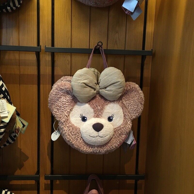 Disney Shellie May Duffy Bear Face Plush Tote Bag Handbag Shoulder Bag ...