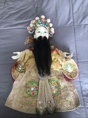 Antique Chinese Opera Doll Deity Puppet. 20'' tall | eBay