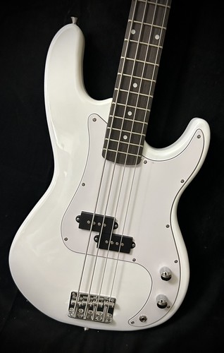 Olympic White Electric Bass Guitar. Unbranded. | eBay