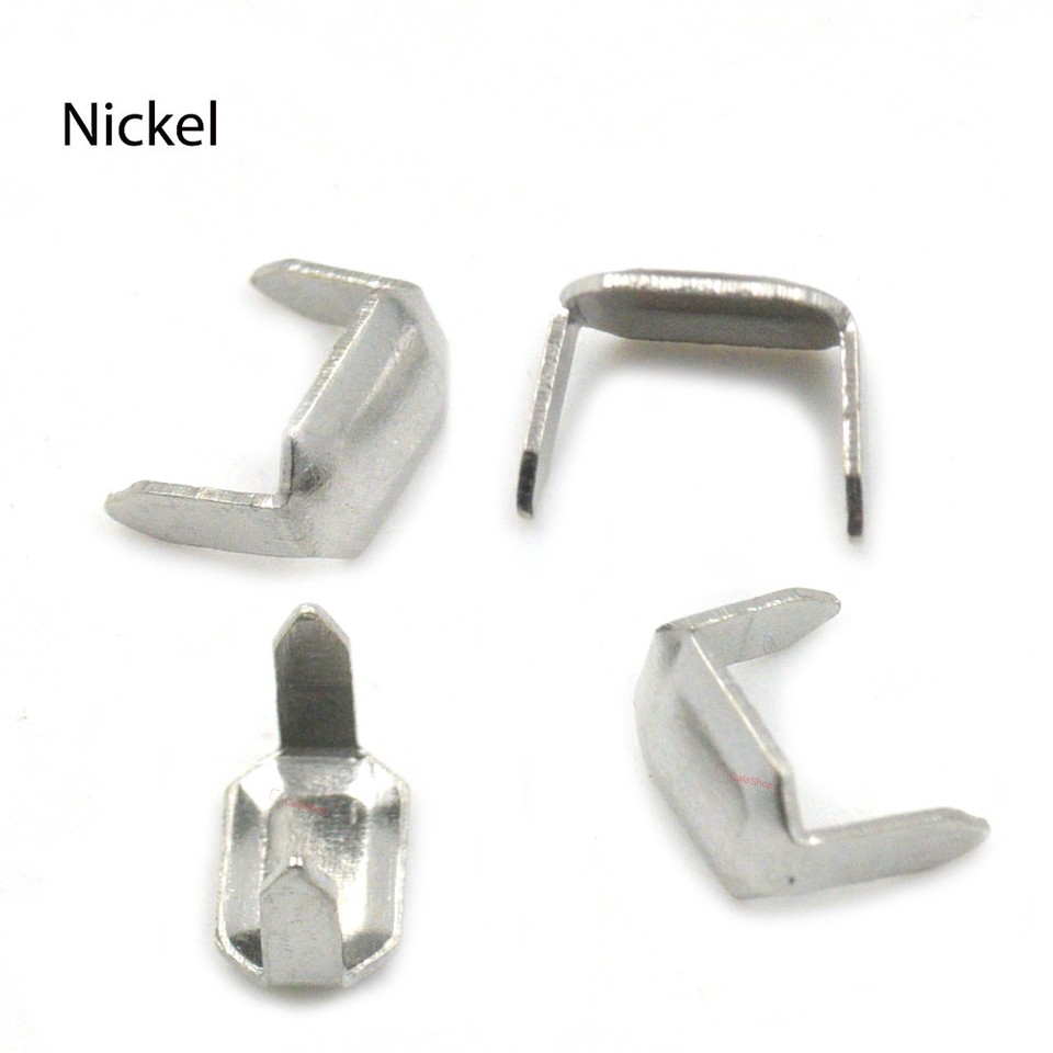 8mm Brass Staple Leather Belt Loop Fastener Holder Leather craft DIY ...