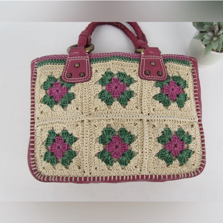 Marc Jacobs Authentic Crochet Handle Bag - Gem