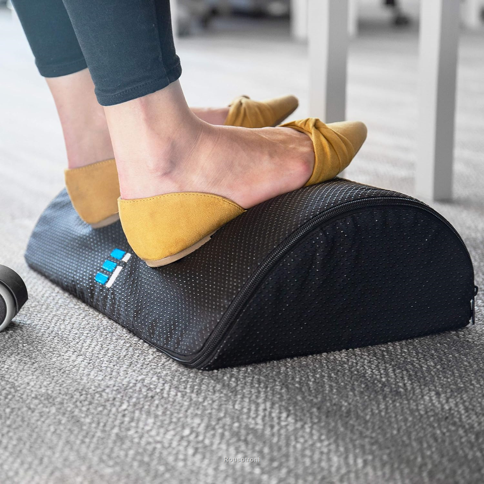 ERGONOMIC INNOVATIONS Office Foot Rest Under Desk, Low Foot Stool Desk ...