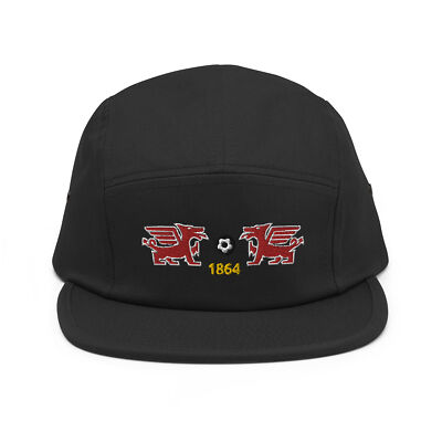 Wrexham Minimalist Design Embroidered Five Panel Cap Soccer Football ...