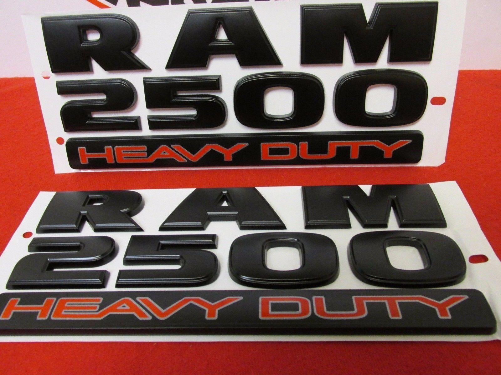 Dodge Ram Matte Black 2500 Heavy Duty Door Emblems Set of 2 NEW OEM ...