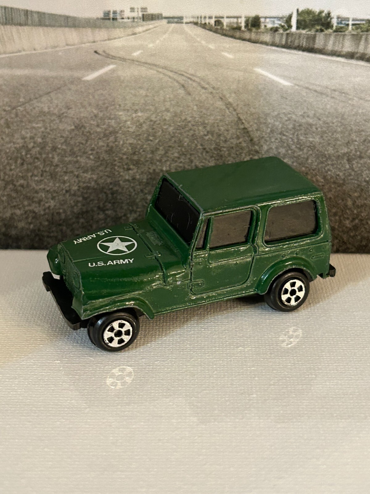 Larami E-Racer Die-Cast U.S. Army Jeep PENCIL ERASER Car Vehicle 1980's ...