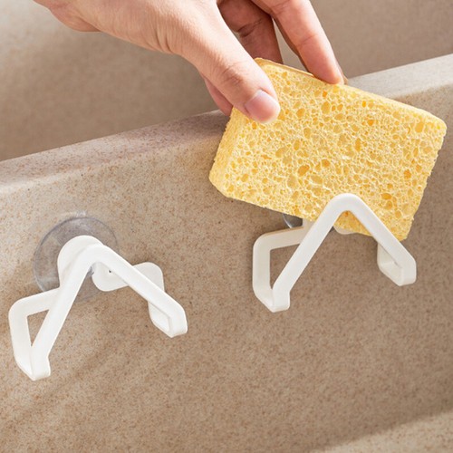 2Pcs Kitchen Organizer Suction Cup Sink Drain Rack Sponge Storage ...
