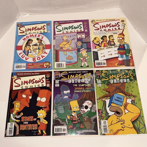The Simpsons Comics Issues 66 67 68 71 76 81 Bart Bongo 2002 | eBay