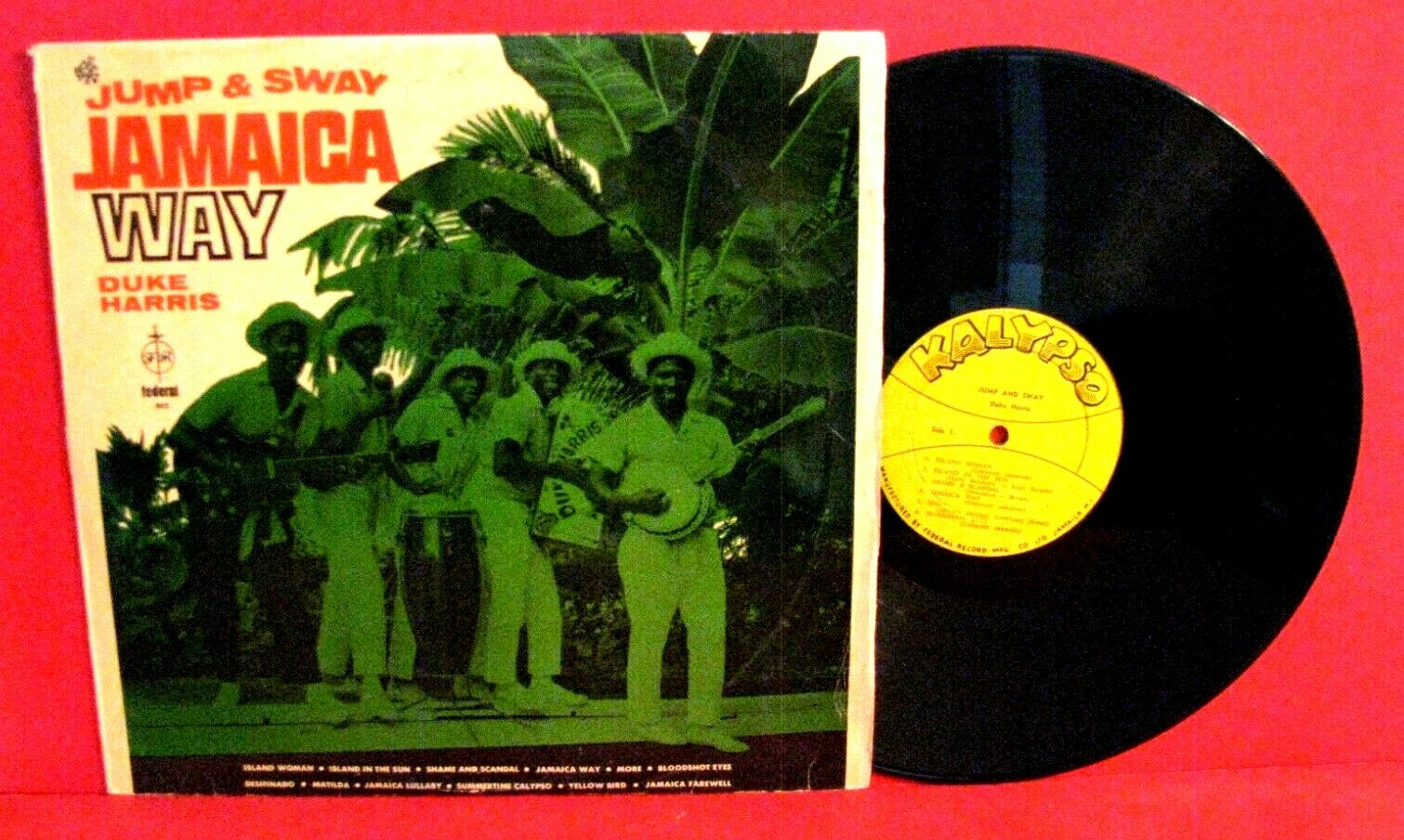 DUKE HARRIS~JUMP AND SWAY JAMAICA WAY Rare Reggae Calypso LP FREE ...