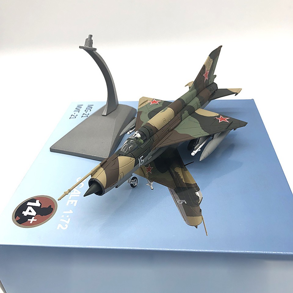 1:72 21cm Soviet Classic Fighter Mig-21 MiG 21 Simulation Alloy ...